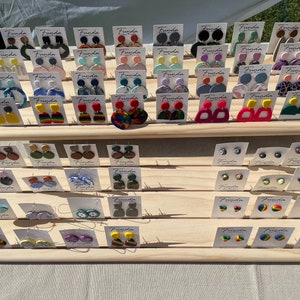 Earring Card Stand / Slotted Display Board - Solid Pine - Etsy Australia