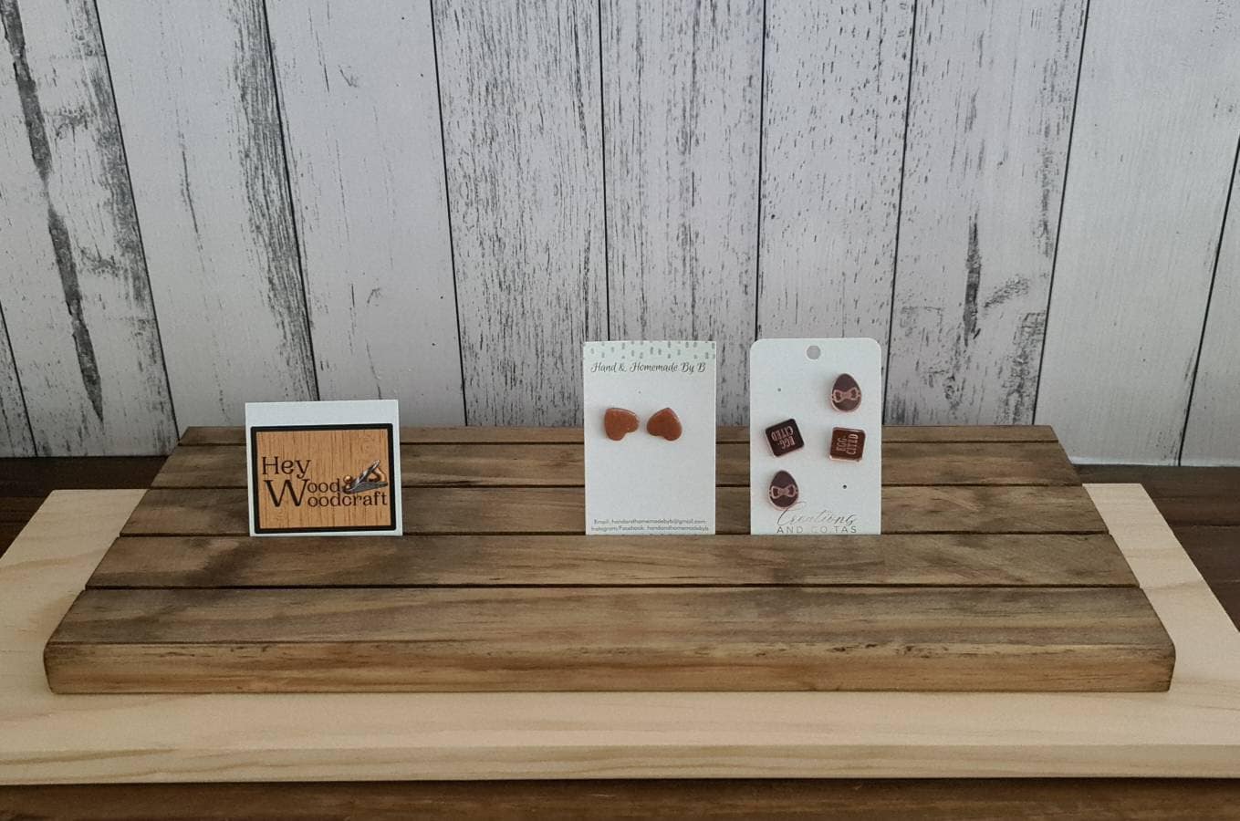 Earring Card Stand / Slotted Display Board Solid Pine - Etsy Australia
