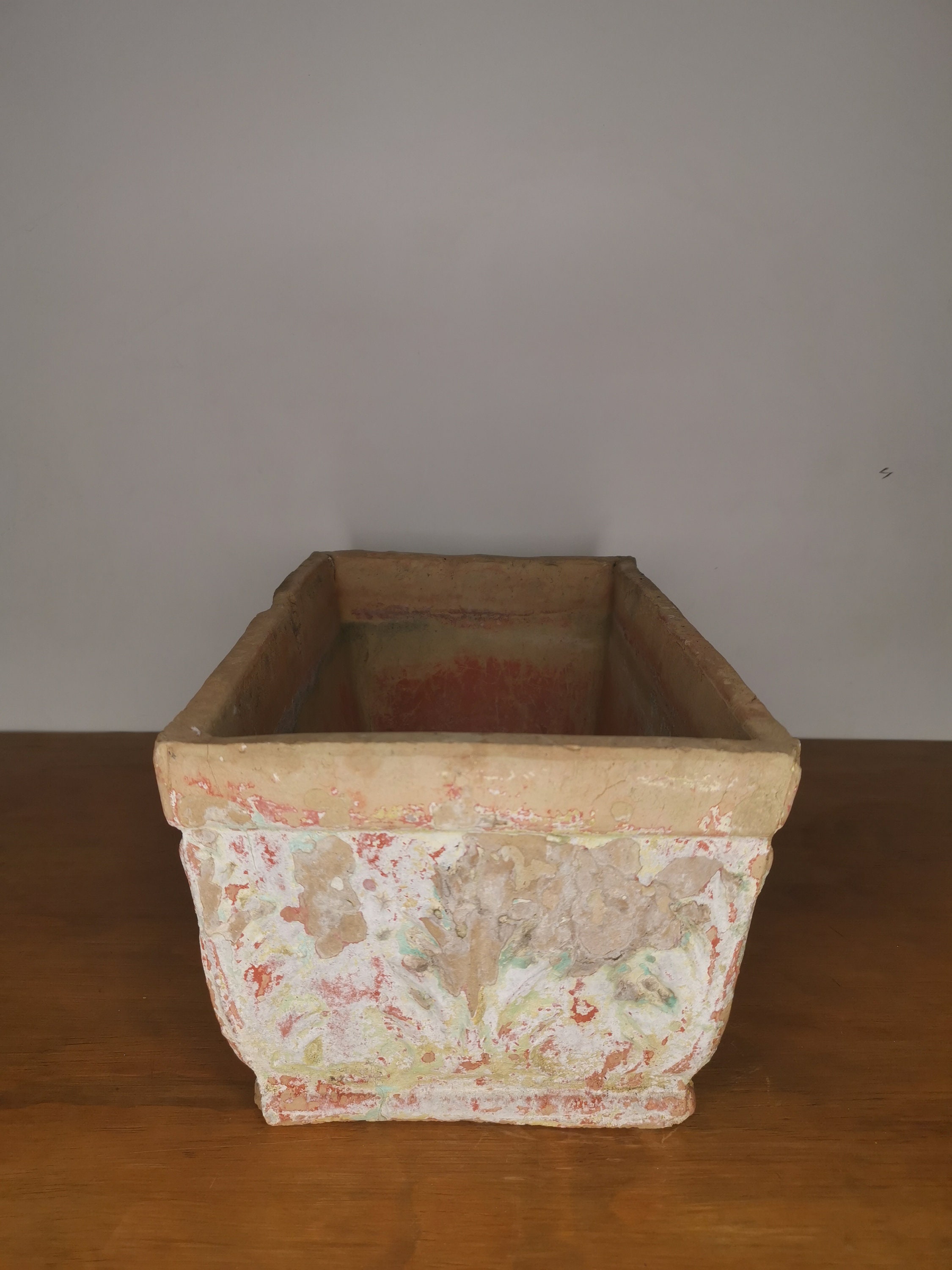 XL Antique Plant Pot, Antique Glazed Terracotta Planter Dating Back to ...