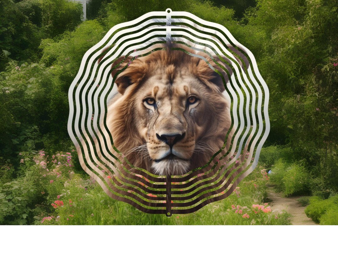 Lion Wind Spinner,lion Spinner,garden Spinner,lion Decor,lion Gift ...