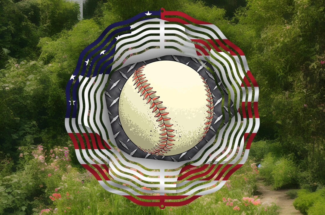 Baseball Spinner,baseball Flag,baseball Decor,baseball Design,baseball ...