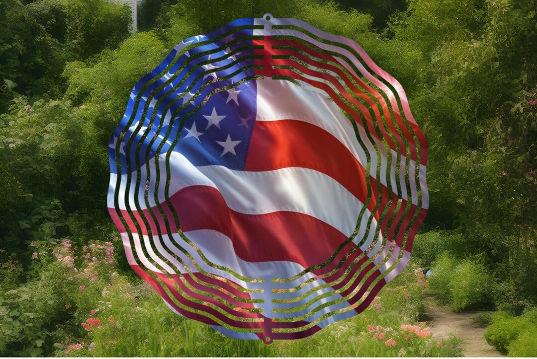 Flag Spinner,american Flag,flag Decor,flag Gift,flag Design,home Decor ...