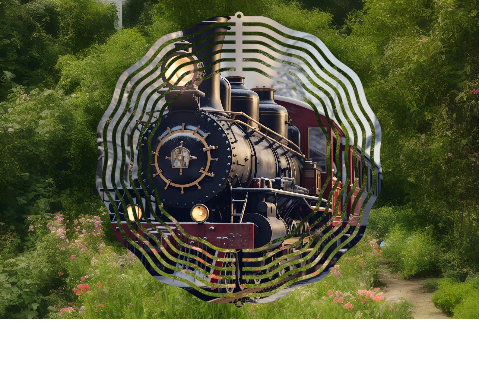Train Wind Spinner Train Gift,train Spinner,garden Spinner,garden ...