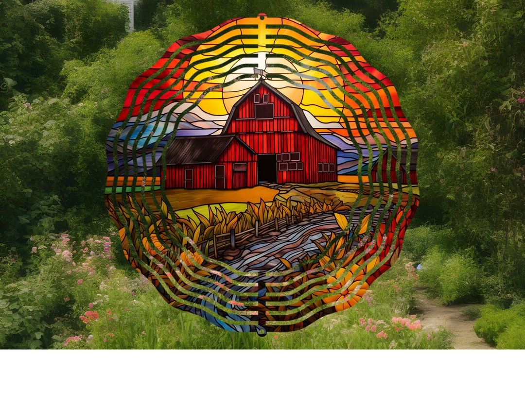 Barn Wind Spinner,farm Spinner,garden Spinner,garden Decoration ...
