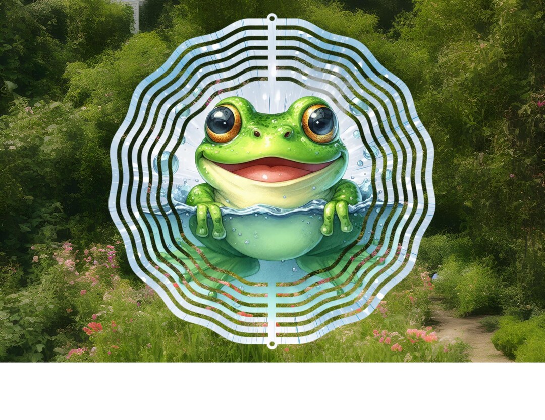 Frog Spinner,frog Gift,frog Decor,frog Toad,frog Design,frog Home Decor ...