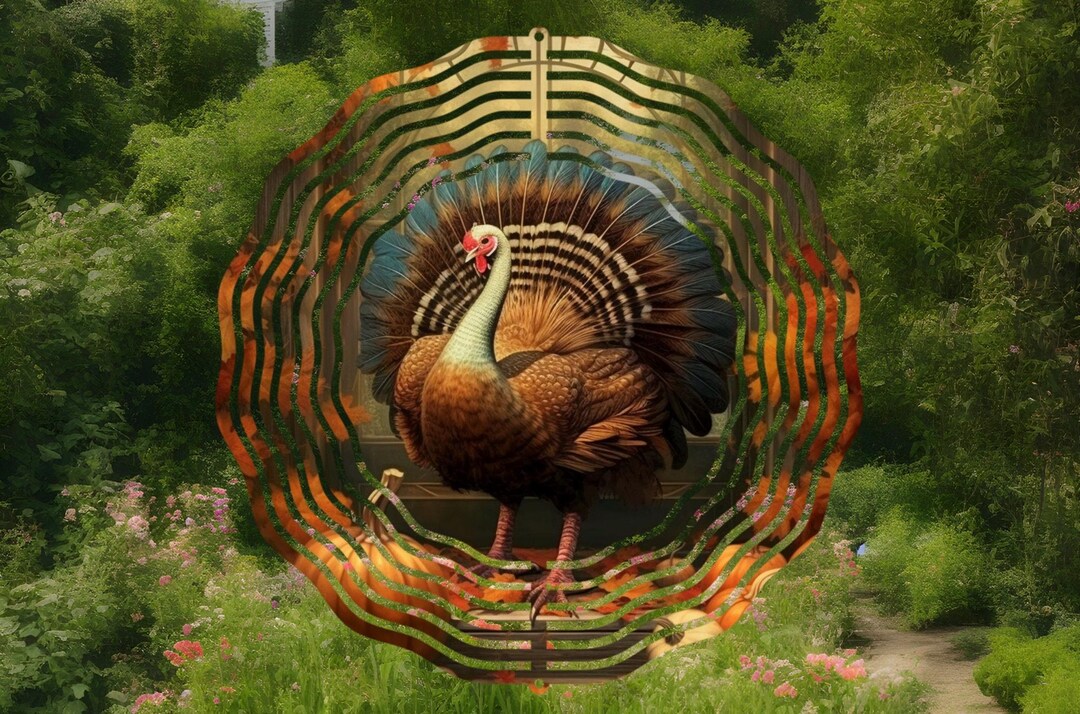 Turkey Spinner,turkey Decor,turkey Design,turkey Gift,fall Spinner ...