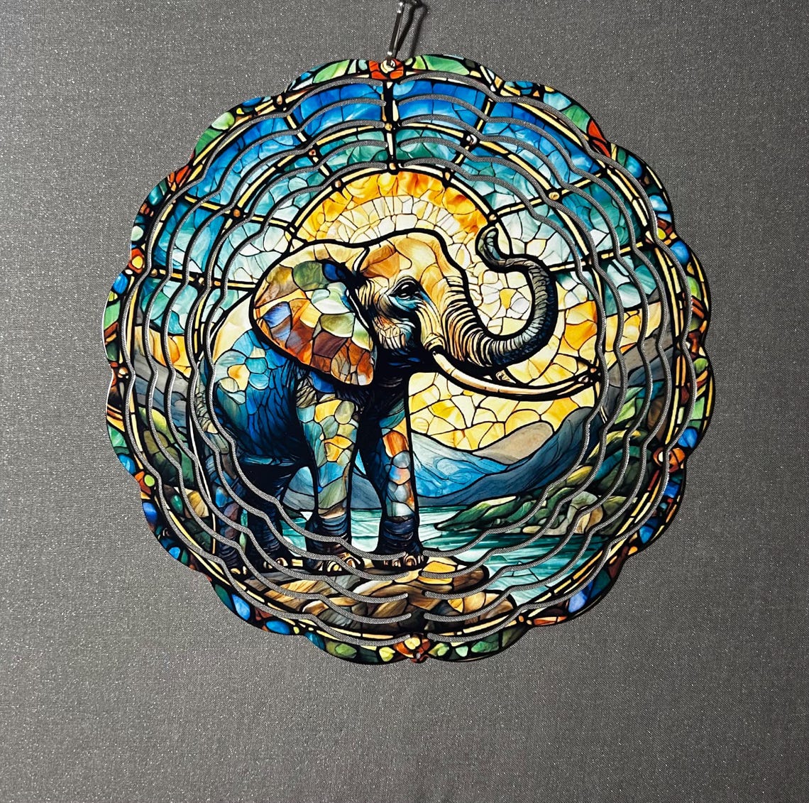Elephant Wind Spinner,elephant Decor,elephant Home Decor,elephant Gift ...