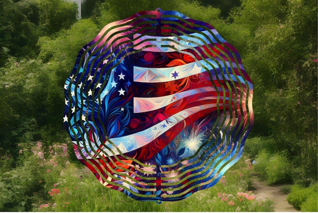 Flag Spinner,american Flag,flag Decor,flag Gift,flag Design,home Decor ...