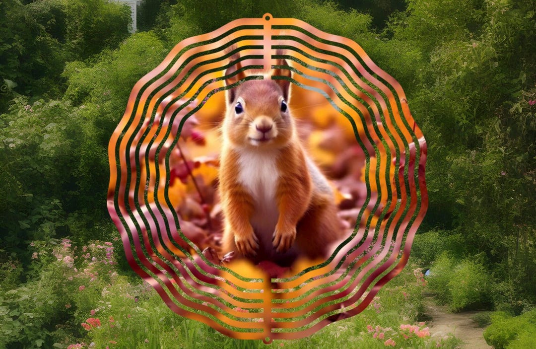Squirrel Wind Spinner,squirrel Spinner,garden Spinner,garden Decoration ...
