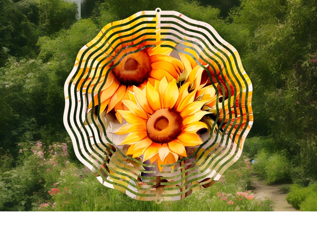 Sunflower Wind Spinner,sunflower Spinner,flower Spinner,sunflower Gift ...