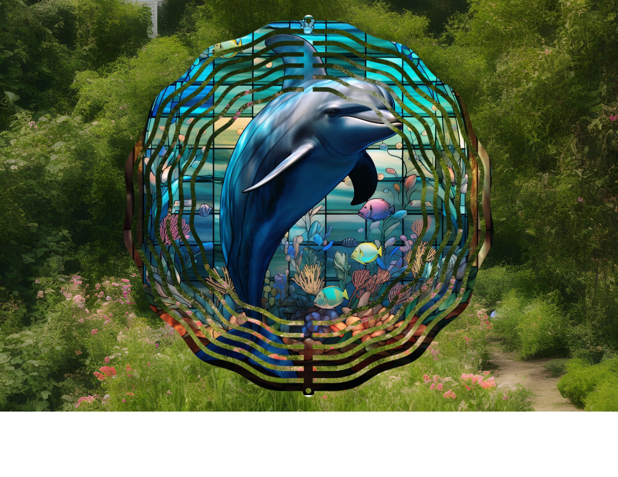 Dolphin Wind Spinner,dolphin Spinner,garden Spinner,dolphin Decoration ...