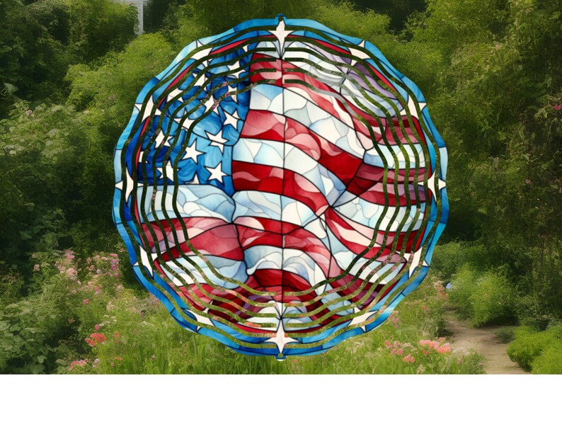 Flag Wind Spinner,flag Spinner,garden Spinner,4th of July,independence ...