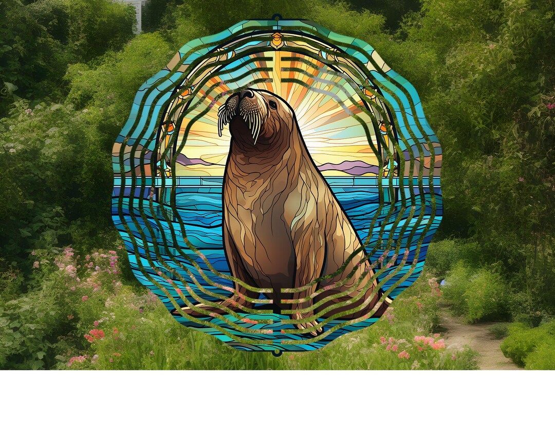 Walrus Spinner,walrus Decor,walrus Gift,walrus Art,home Decor,ocean ...