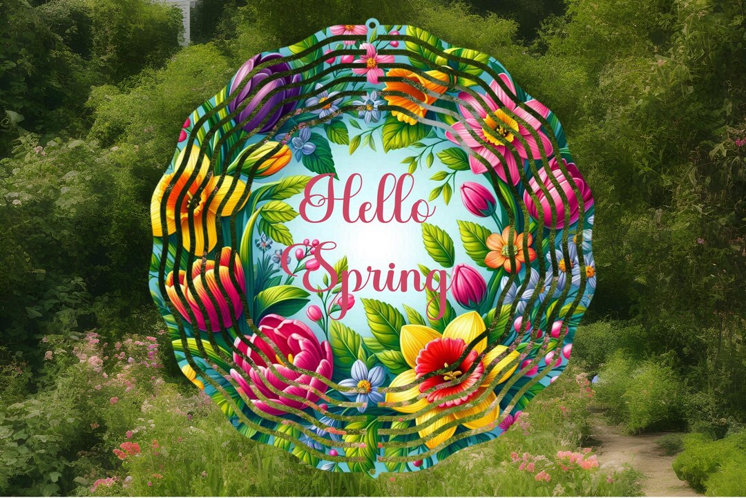 Spring Spinner,hello Spring,farmhouse Decor,spring Design,farmhouse ...