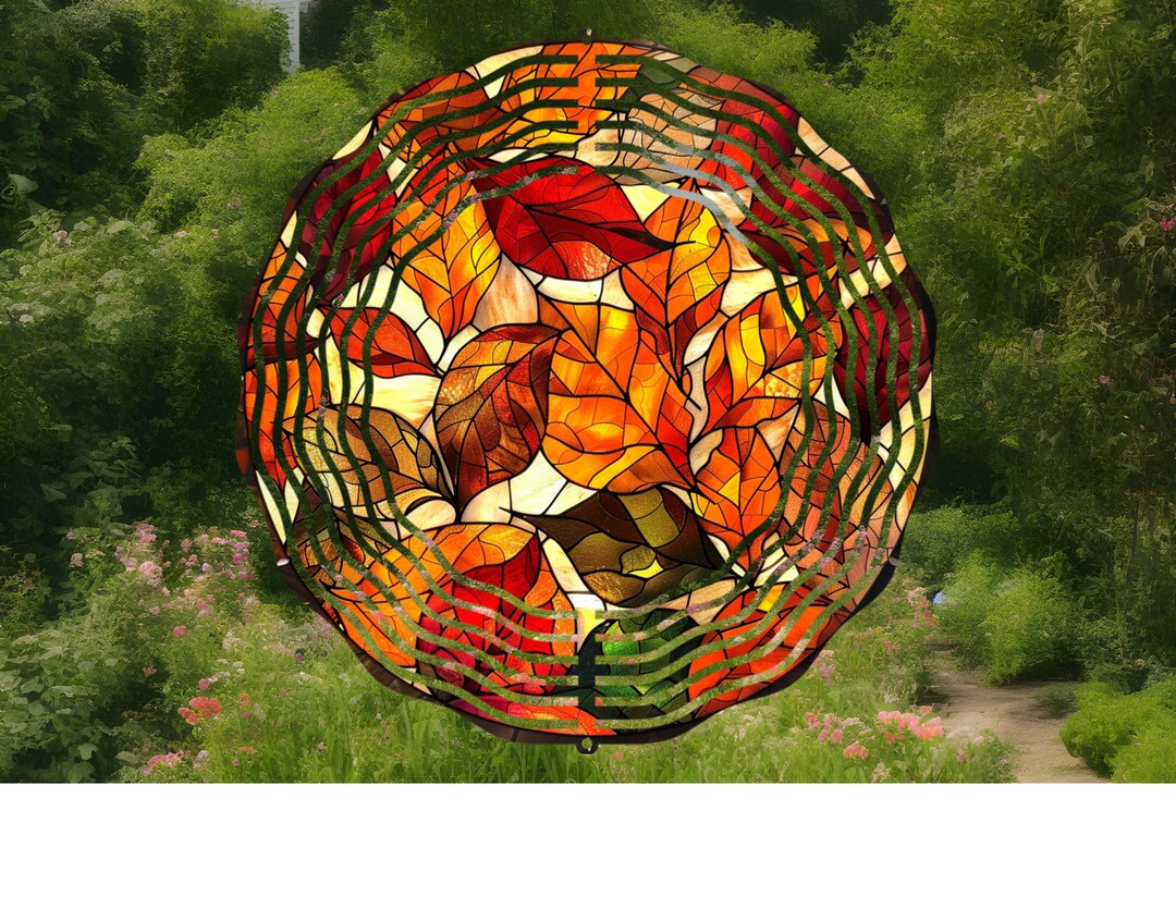 Leaves Wind Spinner,fall Spinner,garden Spinner,fall Wind Spinner ...