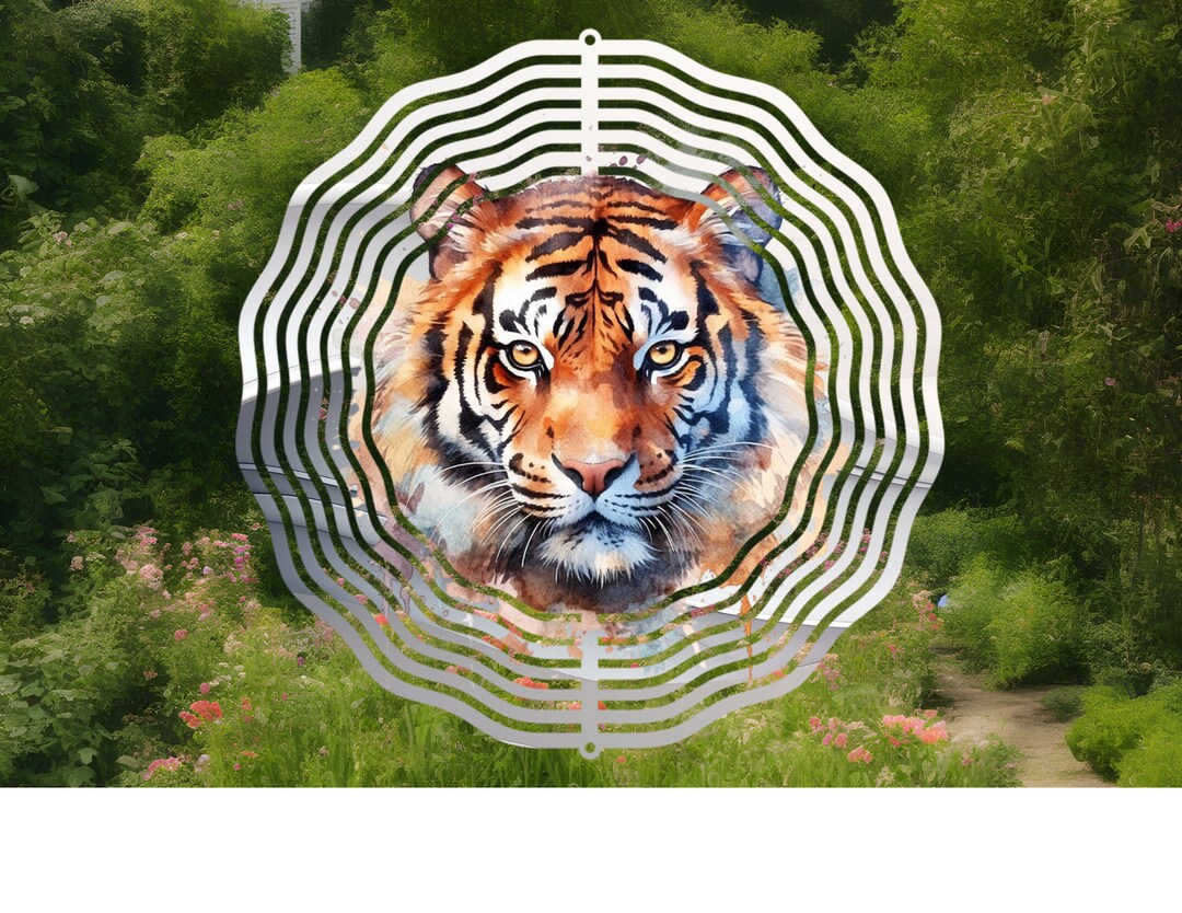 Tiger Wind Spinner Tiger Gift,cat Spinner,garden Spinner,garden ...