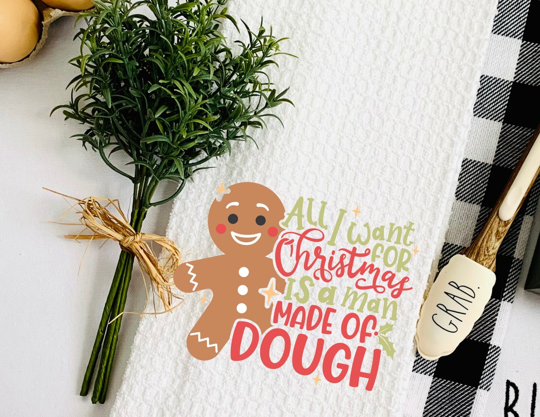 Gingerbread Man Tea Towel,gingerbread Man Towel,christmas Towel,kitchen ...