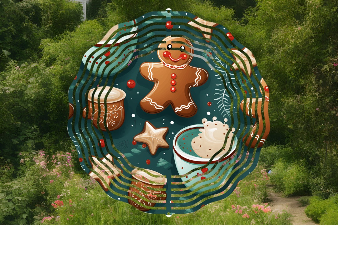 Gingerbread Man Spinner Gingerbread Man Giftchristmas - Etsy