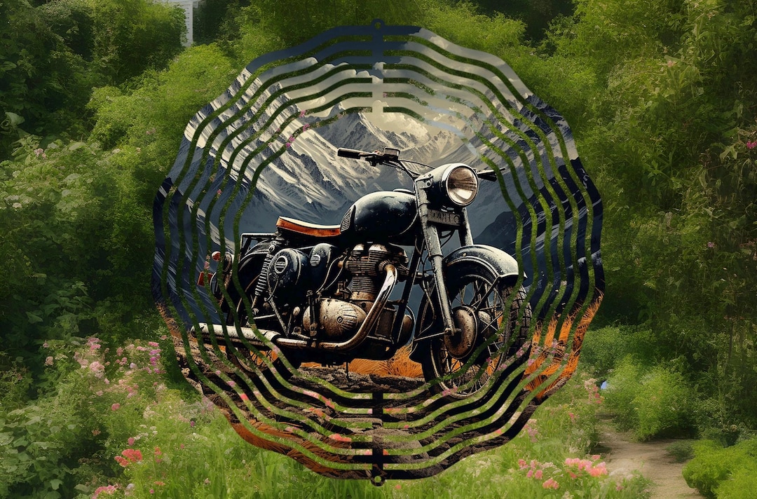 Motorcycle Spinner,motorcycle Gift,motorcycle Decor,vintage Look ...