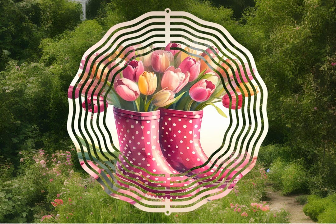 Spring Spinner,rainboots Decor,farmhouse Decor,farmhouse Gift,tulip ...