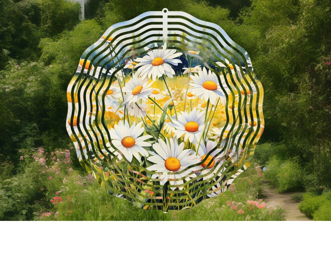 Daisy Wind Spinner,daisy Spinner,garden Spinner,summer Spinner,spring ...