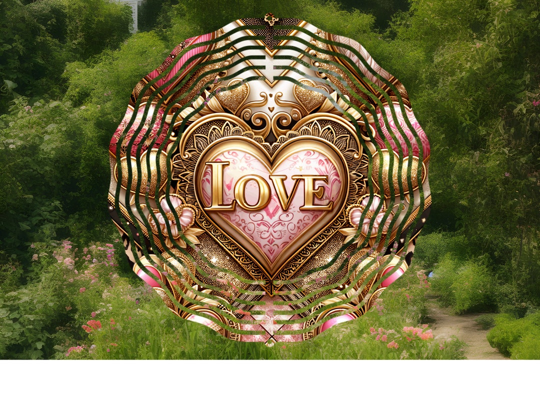 Valentine Spinner,valentine Wind Spinner,heart Spinner,garden Spinner ...