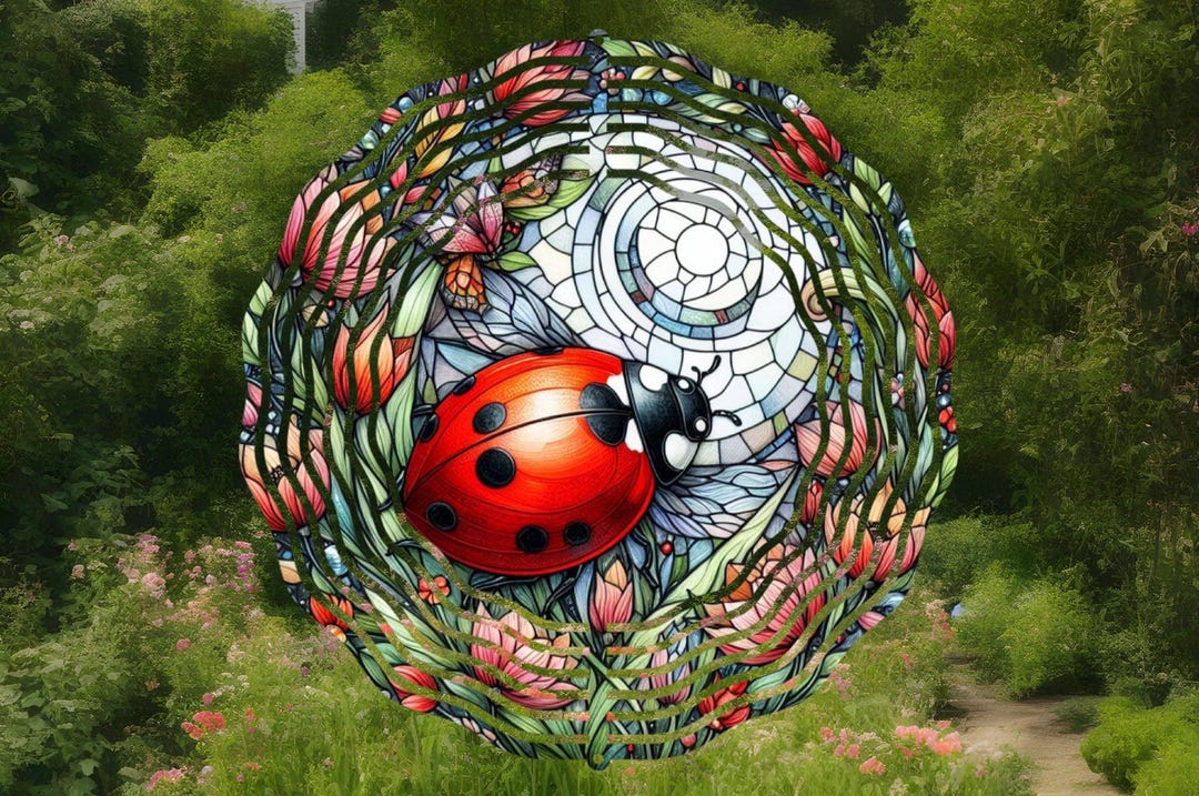 Ladybug Wind Spinner,ladybug Decor,ladybug Design,ladybug Gift,ladybug ...