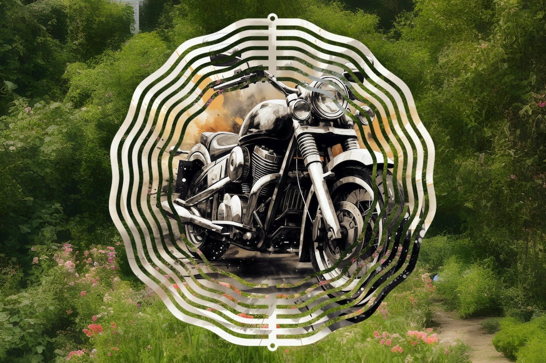 Wind Spinner,motorcycle Spinner,motorcycle Decor,motorcycle Design ...