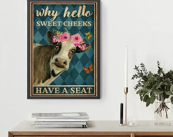 Hello Sweet Cheeks Cow - Etsy