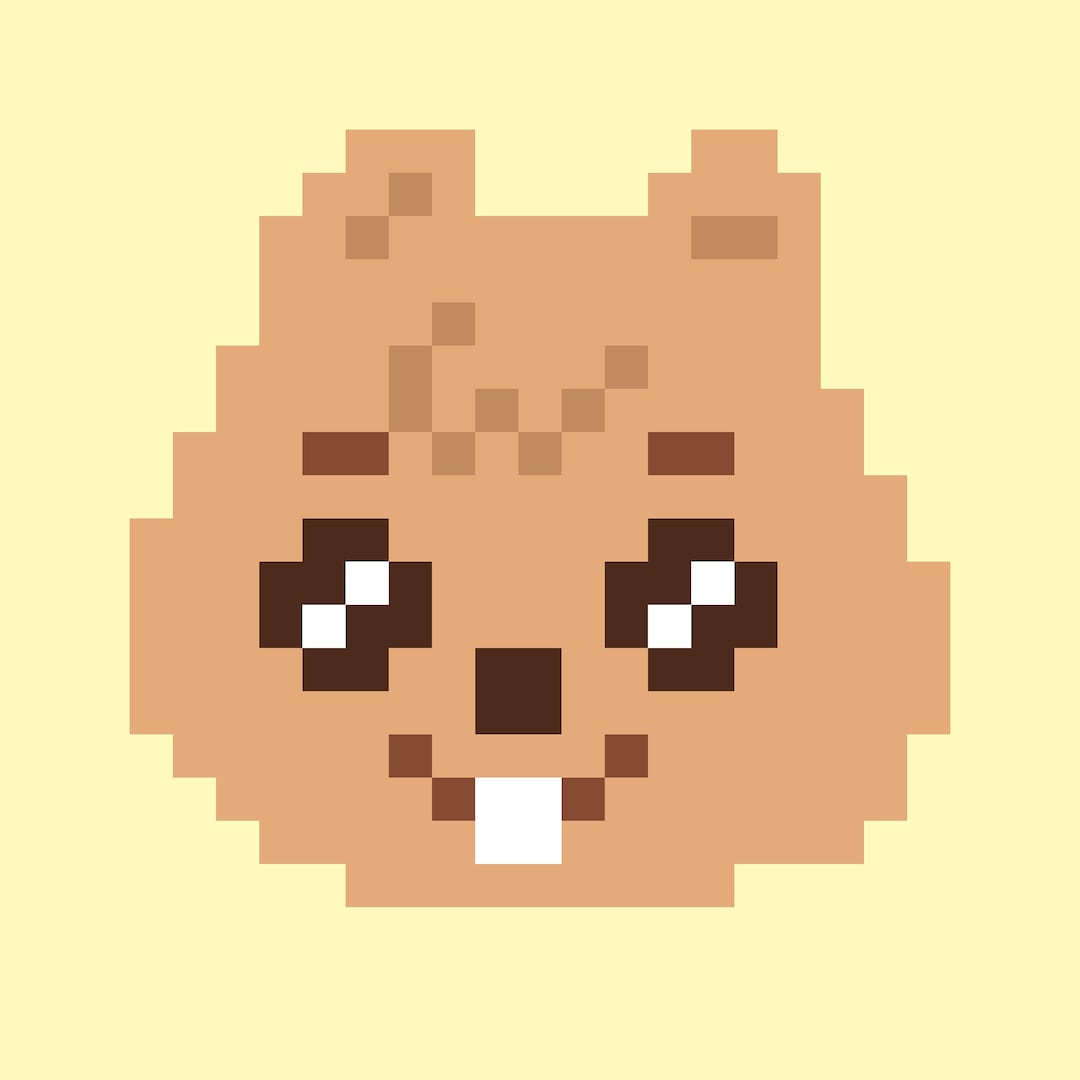 Stray Kids Skzoo Han Quokka Pixel Art Grid Pattern - Etsy Sweden