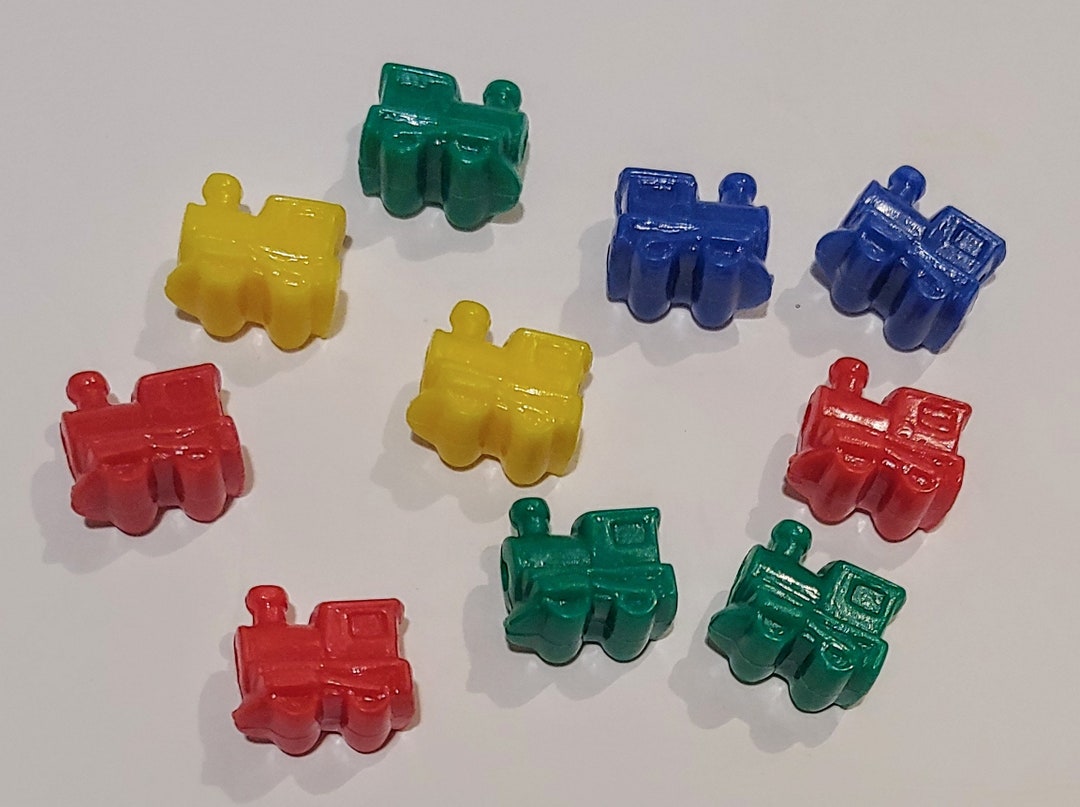 Plastic Train, Plane, Boat, and Automobile Shaped Beads - 10 Pieces per ...