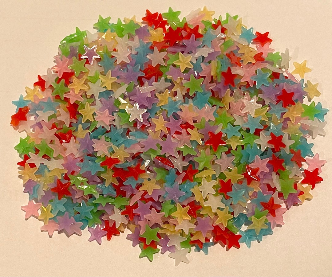 MINI PLASTIC STARS - Available in Multi-colored Packs - Etsy