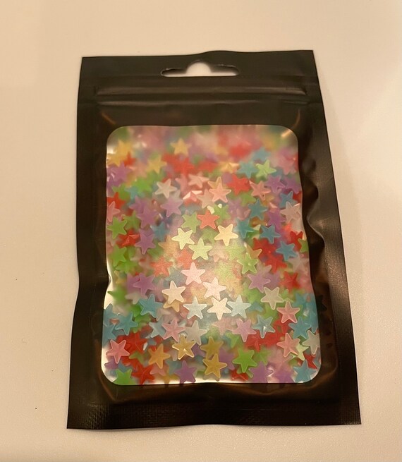 MINI PLASTIC STARS Available in Multi-colored Packs | Etsy