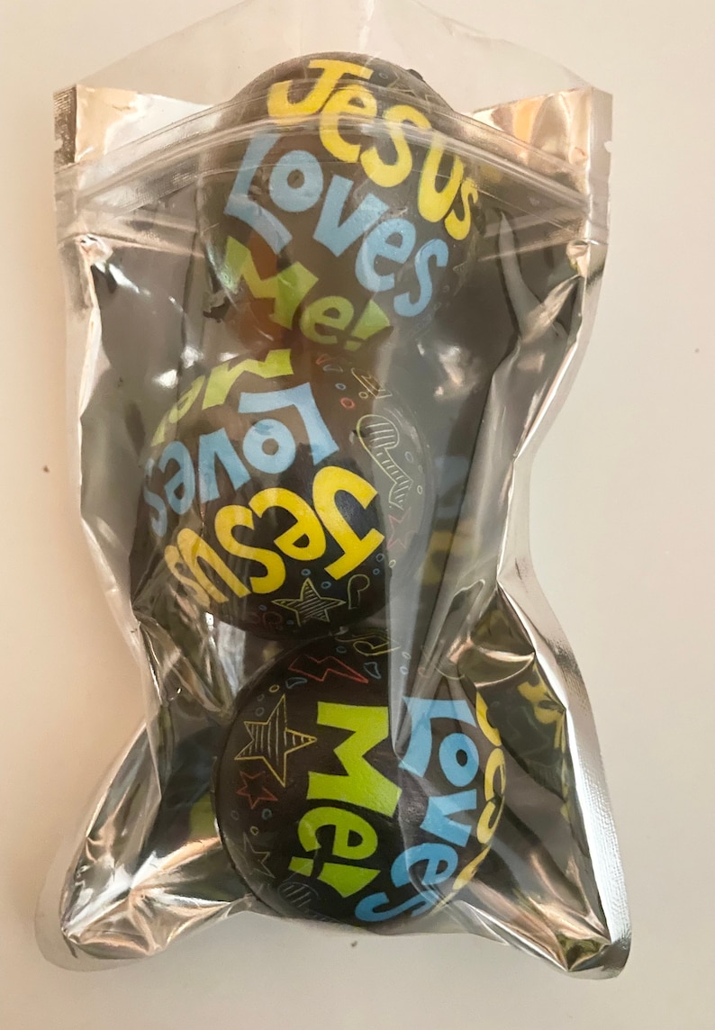 Jesus Loves Me STRESS RELIEF BALLS - Pack of 3 - Etsy
