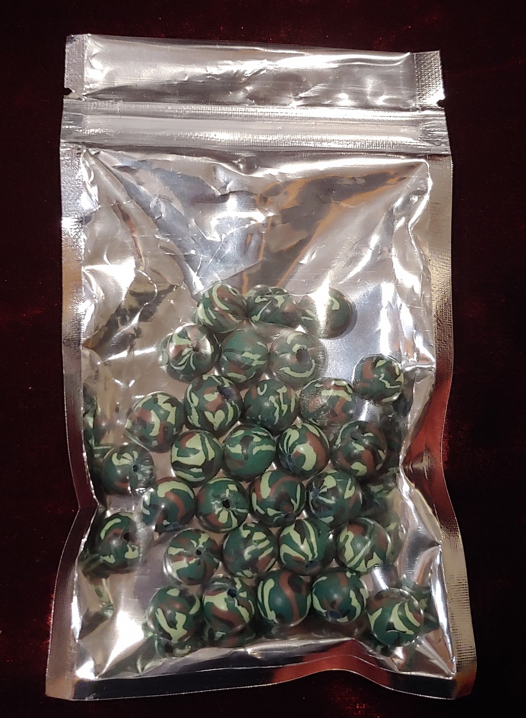 ROUND CAMO CLAY Beads for Jewelry Making 30 Pieces per Pack 10mm - Etsy