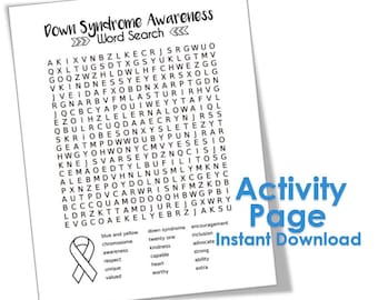 World Down Syndrome Day WDSD Printable Tag With Blank Space for Message ...