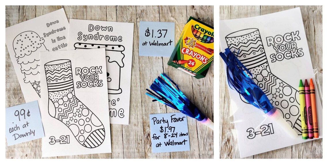 Down Syndrome Awareness Coloring Page rock Your Socks | Etsy