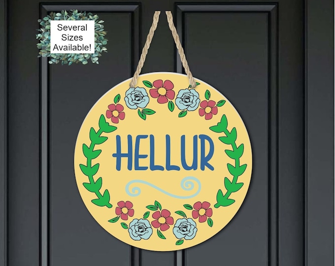 Hellur Door Hanger | Hellur Sign/ Madea Sign / Wood Door Hanger/home ...