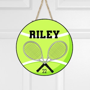 Tennis Sign, Personalized Tennis Sign, Sports Decoration, Kids Room ...