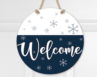 Winter Welcome Sign | Etsy