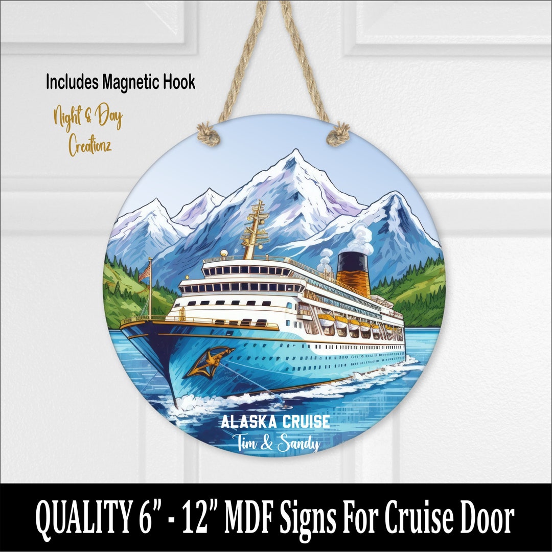 Personalized Alaska Cruise Door Sign: MDF Vacation Decor - Etsy