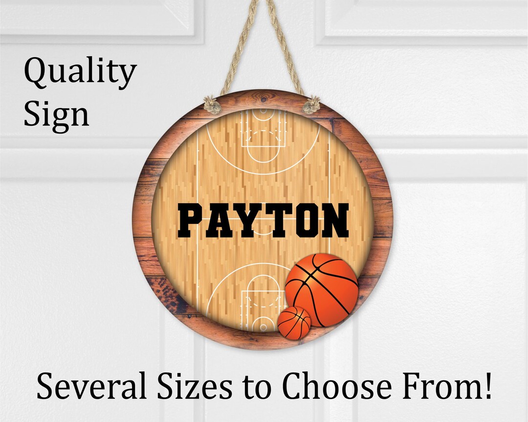 Basketball Sign, Basketball Door Sign, Sports Decoration, Sports Signs ...