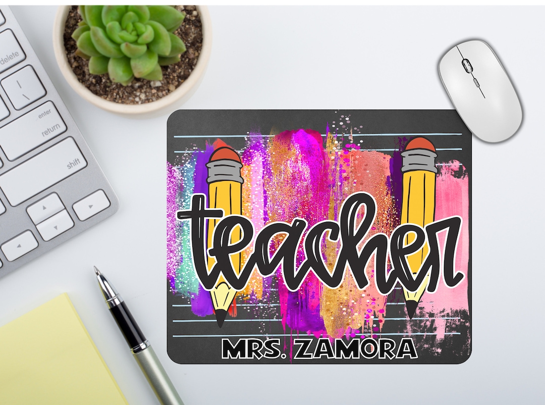 Teacher Mouse Pad, Personalized Teacher Mousepad, Mouse Pad, Teacher ...
