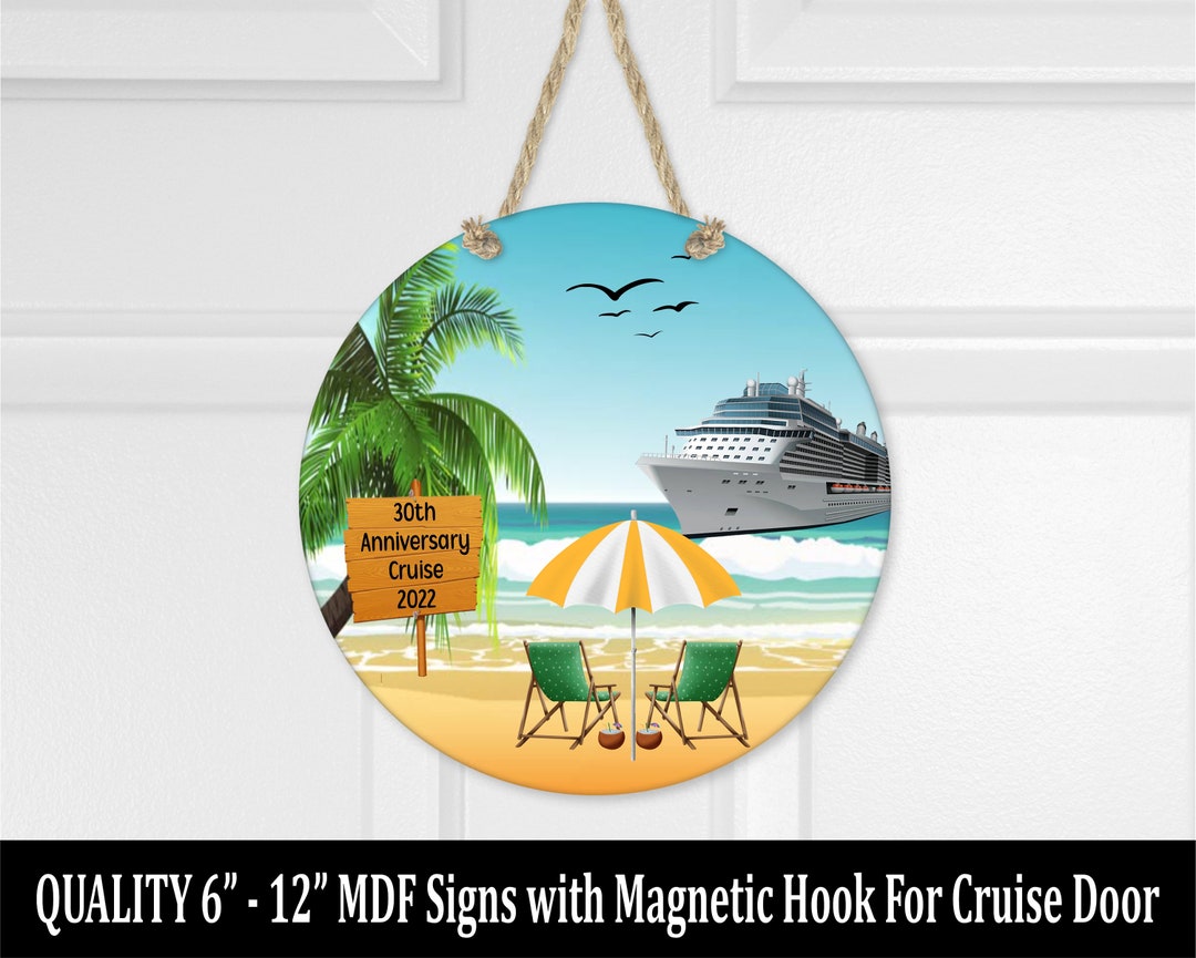 Cruise Ship Sign, Cruise Ship Personalized Door Sign, Cruise Trip Sign ...