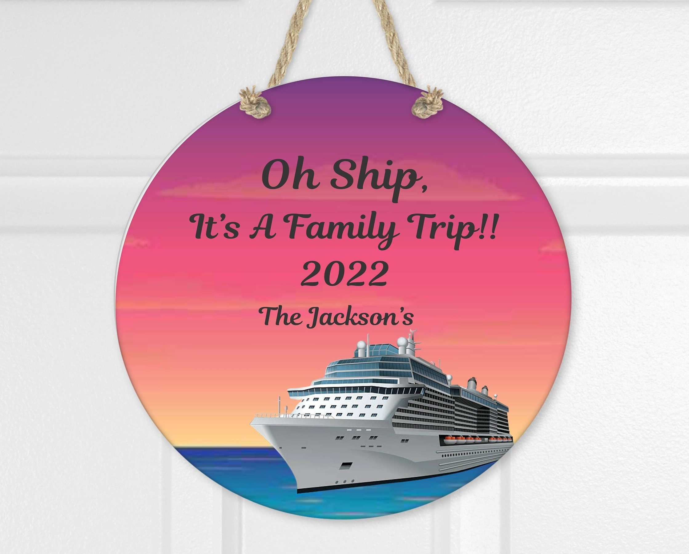 Cruise Ship Personalized Door Sign Cruise Ship Decoration Cruise Ship ...