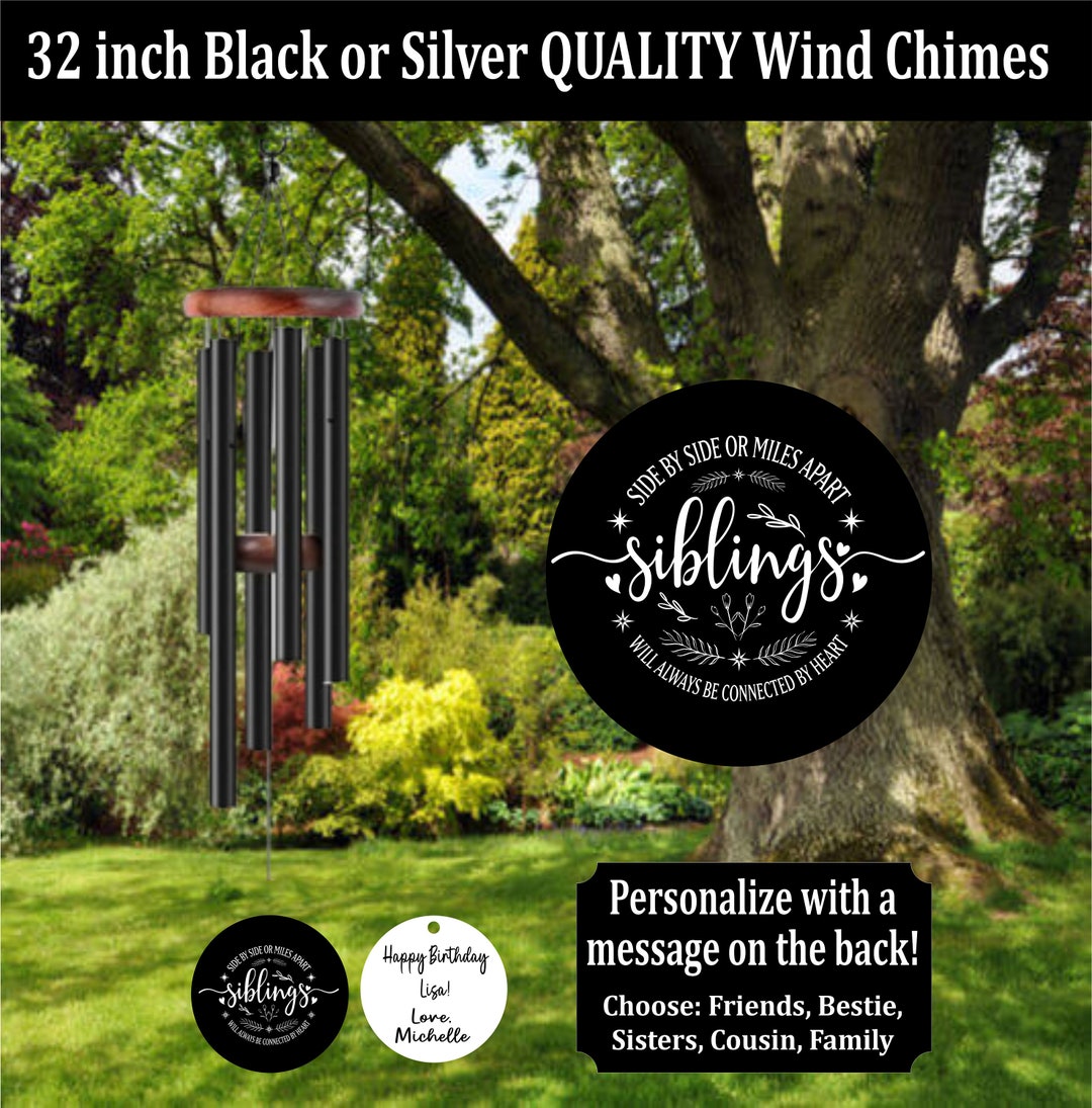Sibling Wind Chime, Gift, Friendship Wind Chime, Friendship Gifts ...