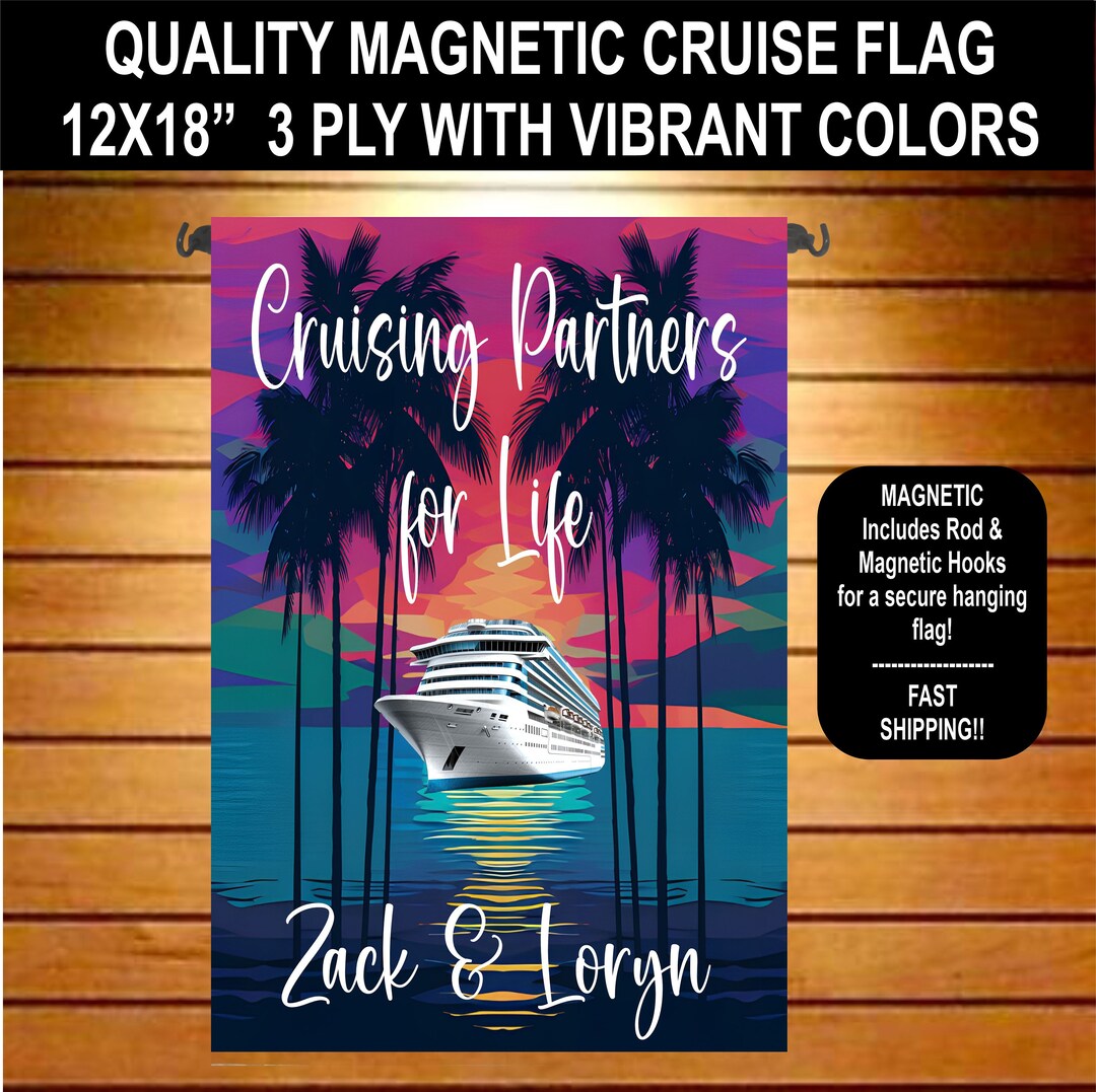 Magnetic Cruise Door Flag Cruise Flag Cruising Partners for - Etsy