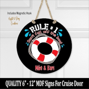 Rule 1 Cruise Ship Sign, Cruise Ship Personalized Door Sign, Cruise ...
