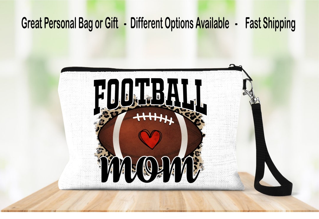 Football Mom, Football Mom Bag, Football Wristlet, Sports Bag, Football ...