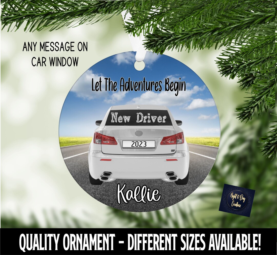 First Car Christmas Ornament, 1st Car, 1st Car Ornament, Personalized ...
